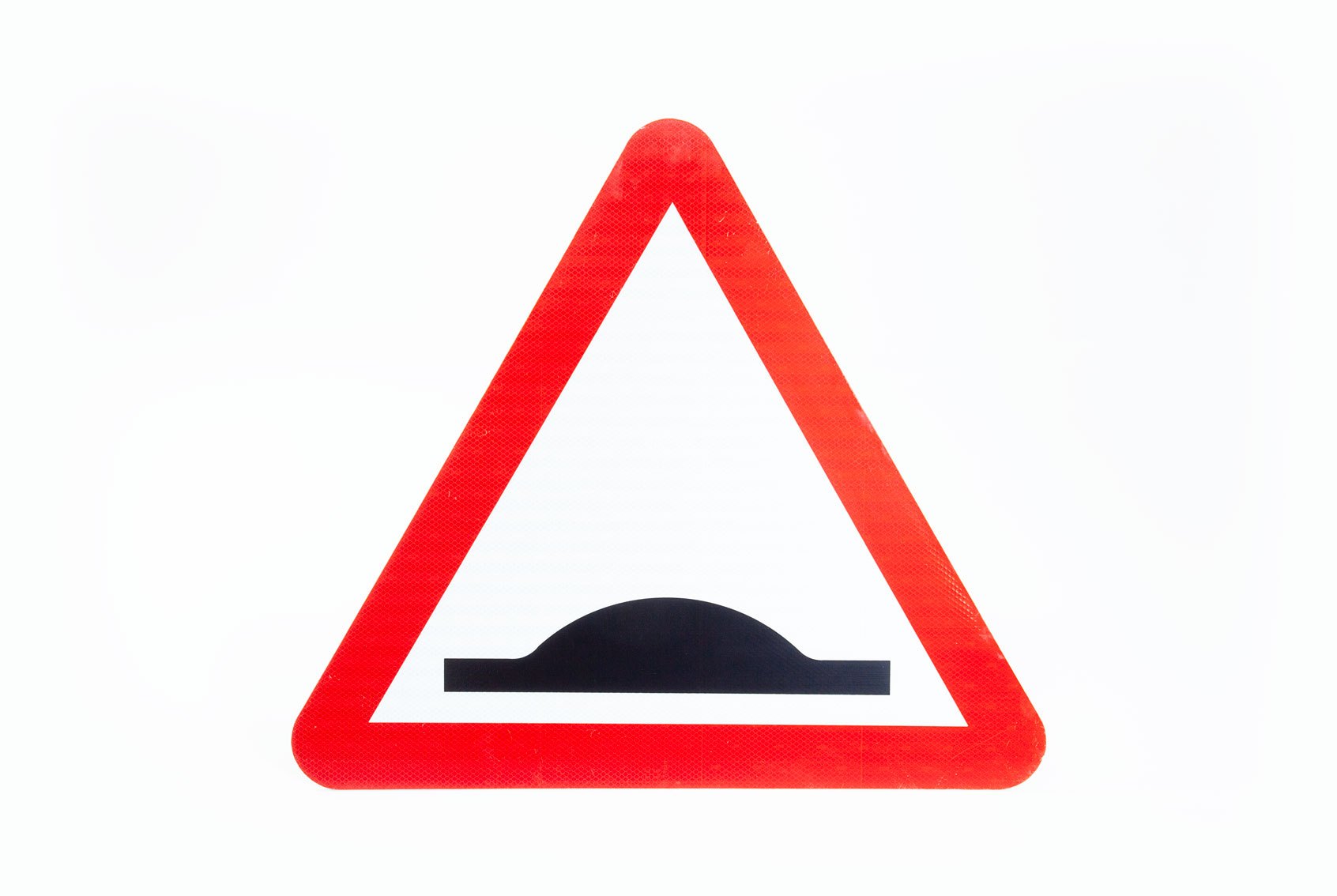 Wall Mounted Speed Bump Warning Sign - The Ramp People
