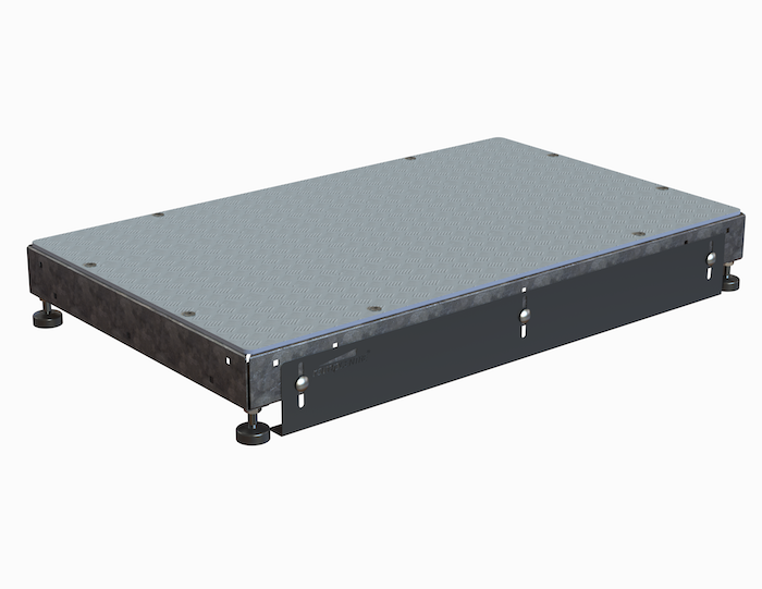 Adjustable Half Step With Handrail - 3 Sizes - The Ramp People