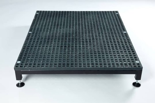 Adjustable Safety Step Stool GRP Surface - Black | The Ramp People ...